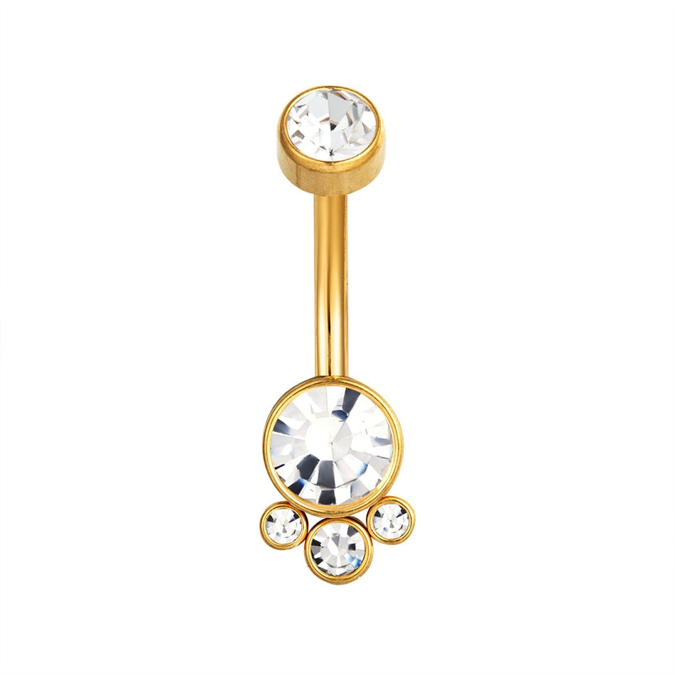 Prestigefyldt navlepiercing | 1001 Smykker